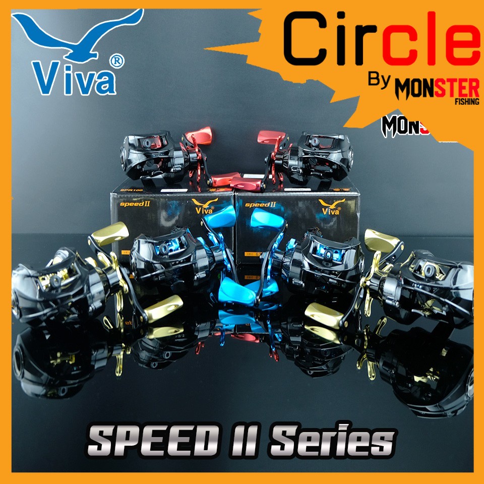 รอกหยดน้ำ รอกตกปลา วีว่าสปีดทู VIVA SPEED II SPR100/SPL100 (หมุนขวา ...