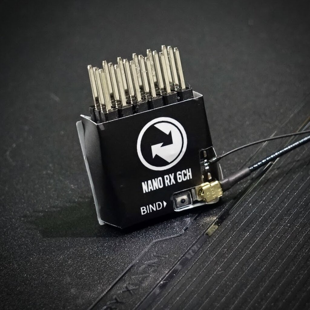TBS CROSSFIRE 6CH PWM NANO RX รีซีพสำหรับใส่เครื่องบิน ปีกบิน สัญญาณ ดี ไกล ใช้ได้กับ Crossfire ...