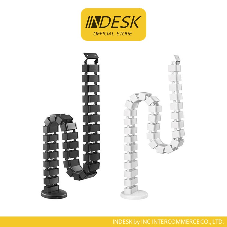 INDESK Snake Cable Management รางกระดูกงูพลาสติกเก็บสายไฟโต๊ะทำงาน ...