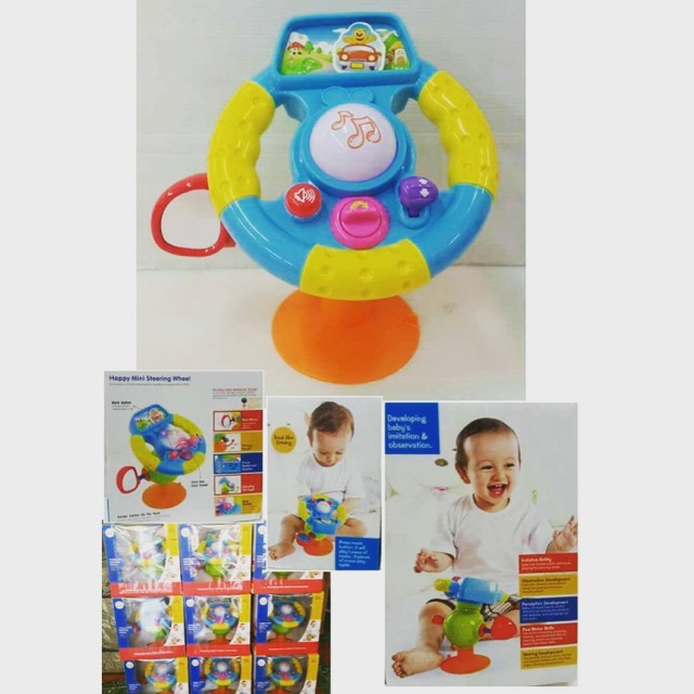 พวงมาลัยหัดขับ Happy Mini Steering Wheel | Shopee Thailand