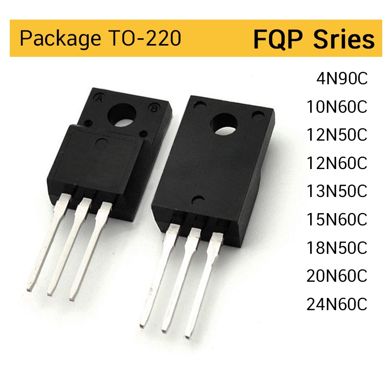 (1ตัว) มอสเฟต MOSFET FQP FDPF FQPF series TO220 4N90 5N50 5N60 6N60 ...