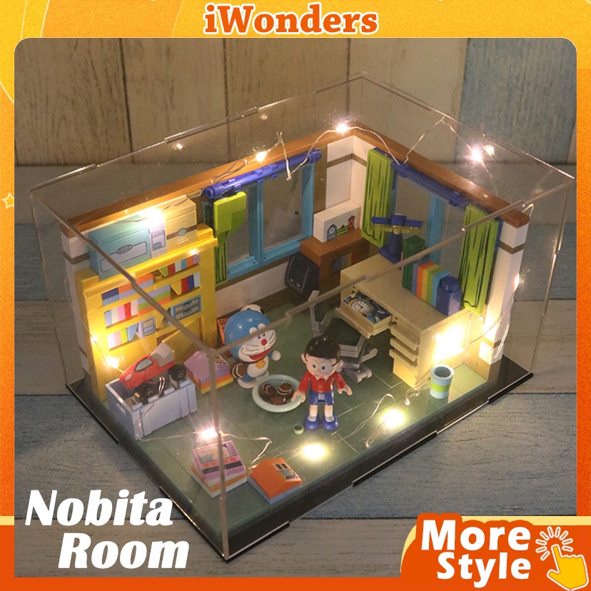 Ideas Doraemon Time Machine Nobita DIY กล่องโมเดลอะคริลิคสําหรับใช้ใน ...