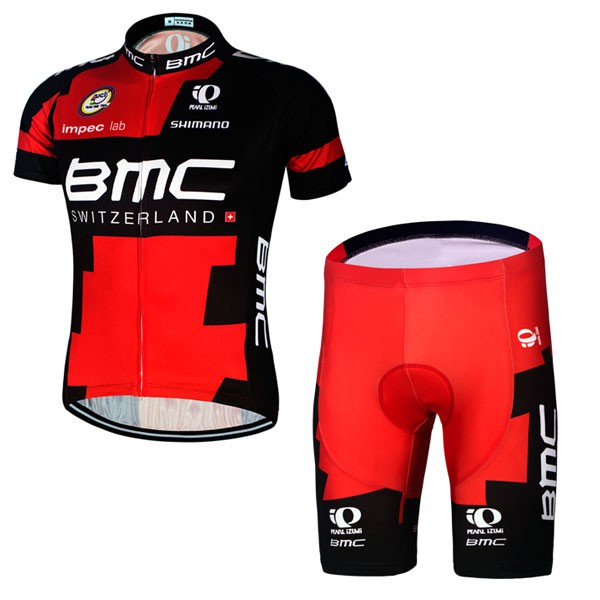 COD Ready Stock 2022 ใหม่ BMC Mens Cycling Jersey Set สีแดงแขนสั้น ...