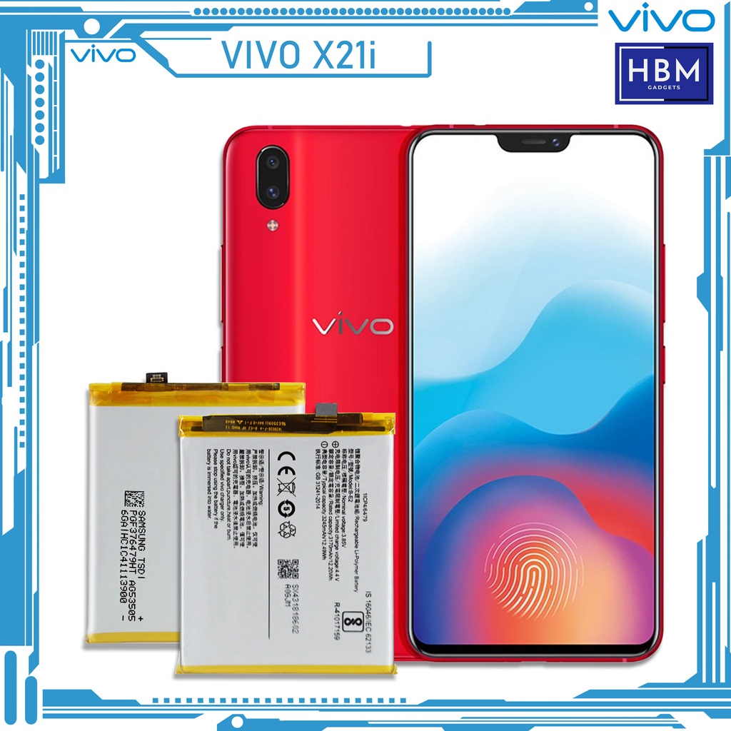 แบตเตอรี่ VIVO X21i ของแท้ พรีเมี่ยม คุณภาพสูง รุ่น B-E7 (3170mAh) แบตเตอรี่ VIVO ของแท้ ...