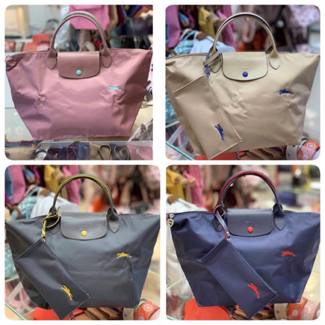 พร้อมส่ง * Longchamp Club & Green ไซส์ M หูสั้น (เลือกสีด้านใน ...