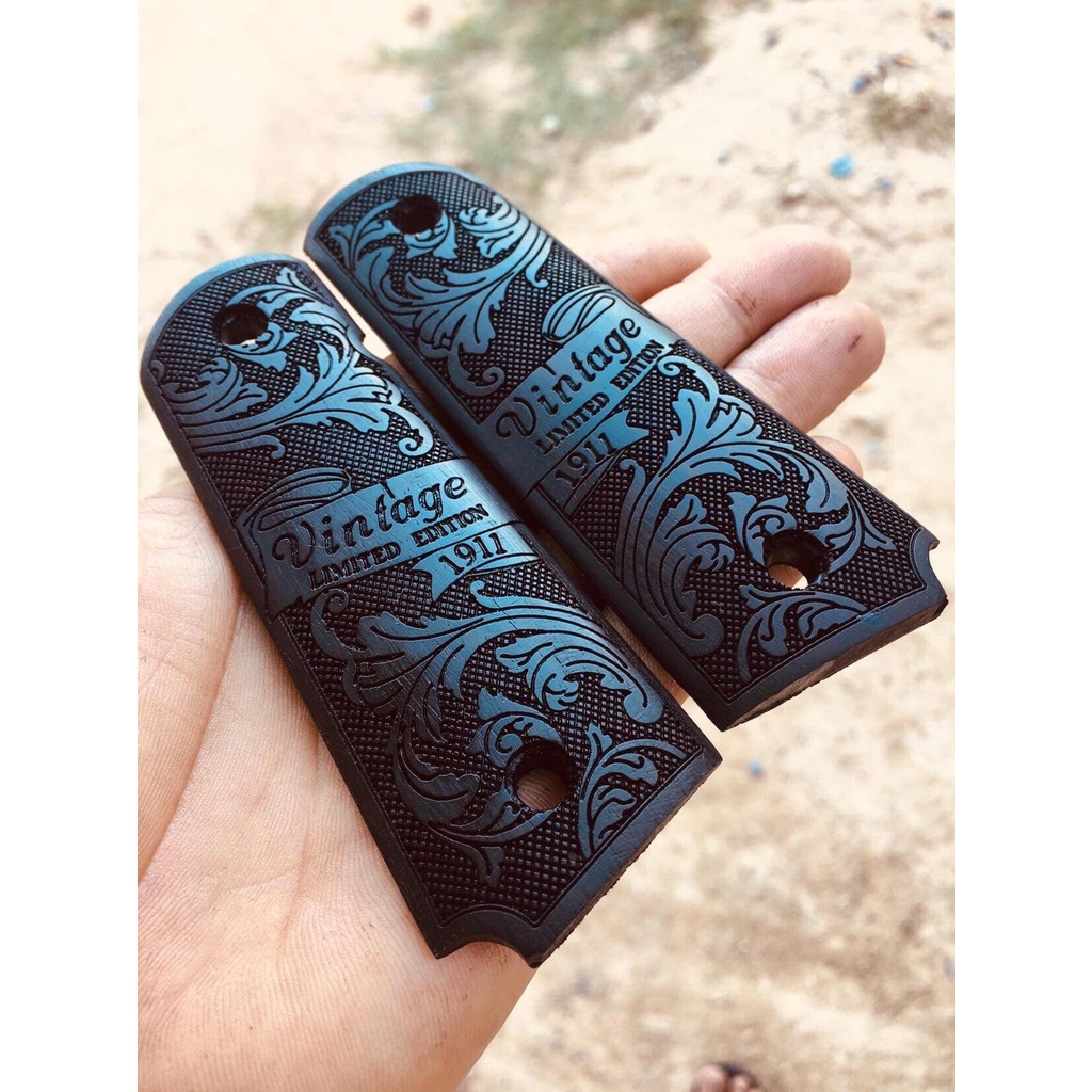 ประกับปืน1911 ไม้พยุงแท้ 100% ขนาด full size หรือขนาด compact & blank ...