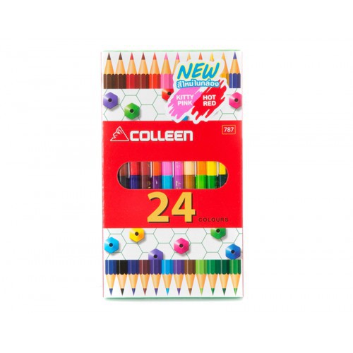 สีไม้คอลลีน 12 สี 24 สี 36 สี 48 สี 60 สี สีไม้คอลลีนหัวเดียว และ ...