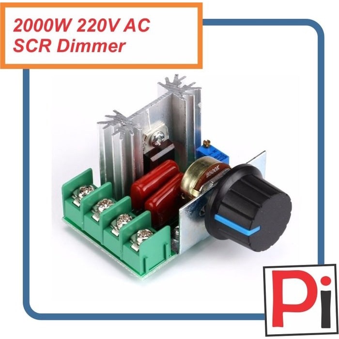 2000W AC 220V SCR ตัวควบคุมหรี่ไฟ / ตัวควบคุมความเร็วมอเตอร์ | Shopee ...