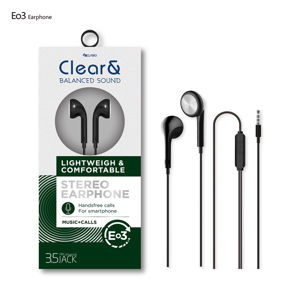 หูฟังรุ่นใหม่ แบรนด์ Aclasio รุ่น Eo3 เบสแน่น เสียงดังจุกใจ แน่นเกิน ...