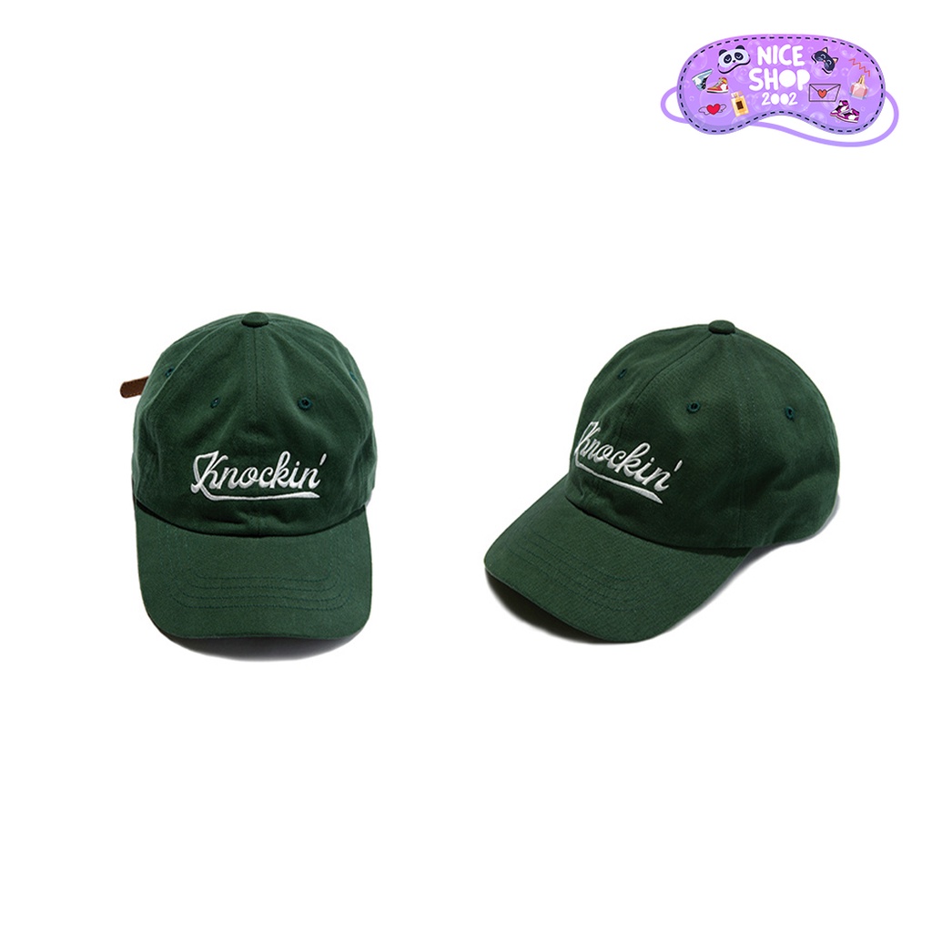 ( พร้อมส่ง )หมวกแฟชั่นเกาหลี OGARP VINTAGE KNOCKIN LOGO B.B CAP GREEN ...