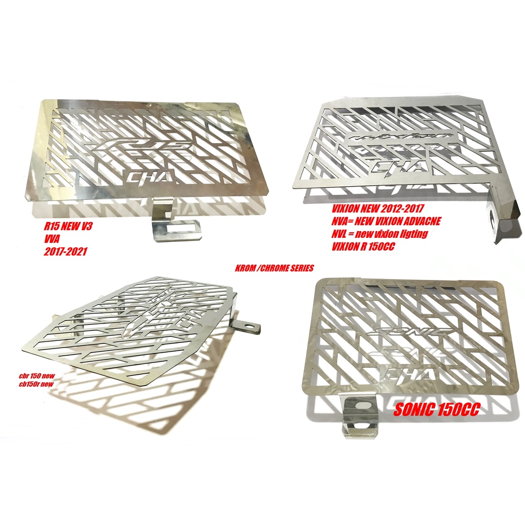 ฝาครอบหม้อน้ํา R15 ใหม่ V3-SONIC 150-CBR 150 NEW-VIXION NEW-CB150R NEW ...
