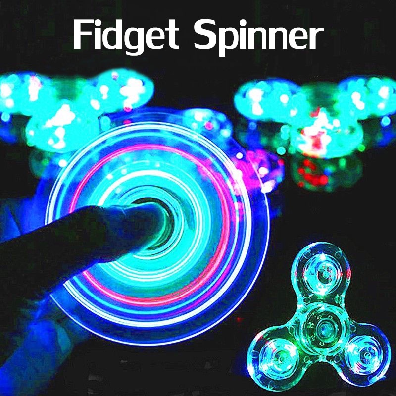 พร้อมส่งจากไทย! ไจโร ของเล่น LED Fidget Spinner ของเล่นเด็ก แฮนด์สปินเน ...