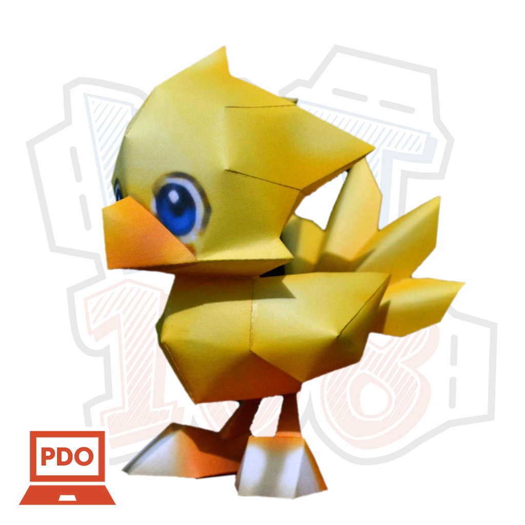 โมเดลกระดาษ Anime Chibi Chocobo - Final Fantasy | Shopee Thailand
