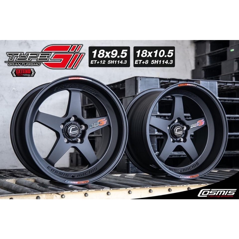 ล้อแม็กซ์ Cosmis type G ขอบ18 5h114 สวย สปอร์ต เท่ห์ ทนทาน รับประกัน 6 ...
