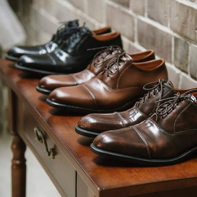 [M02] Shoesshi รองเท้าหนัง Oxford รองเท้าผู้ชาย รองเท้าหนังแท้ CapToe ...