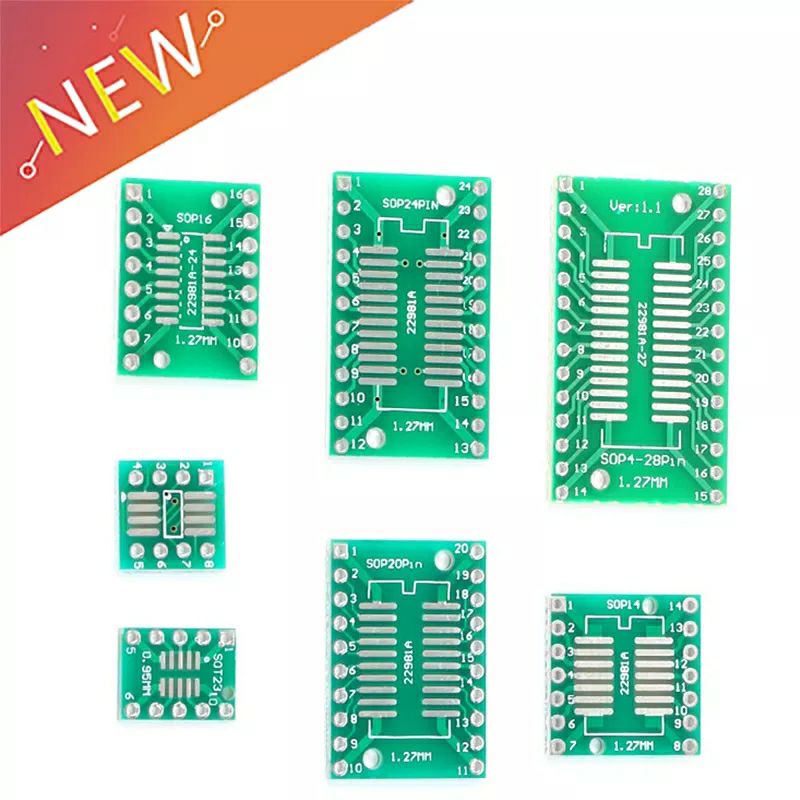 1 ชิ้น PCB 2 หน้า SMD Turn To DIP Adapter Converter Plate SOP MSOP SSOP ...