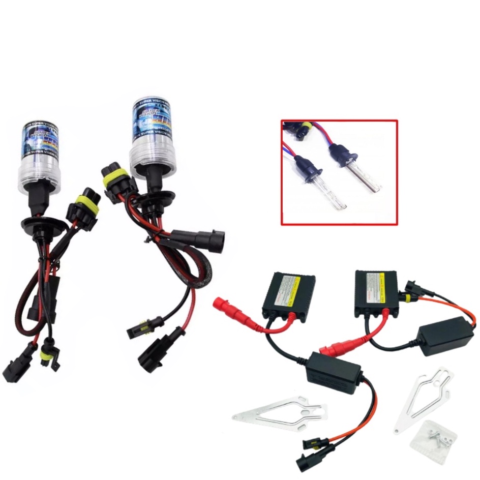 pl_led ชุดหลอดไฟหน้ารถยนต์ XENON HID เป็นชุด1คู่ มีขั้วH1/H3/H7/H11 ...
