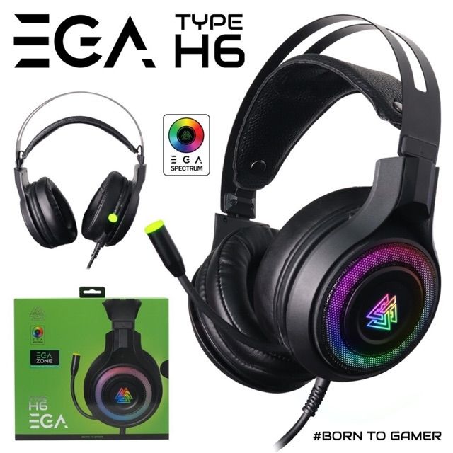 EGA TYPE H6 Gaming Headset 7.1 Virtual Surround ของแท้ ประกัน 2 ปีเต็ม ...