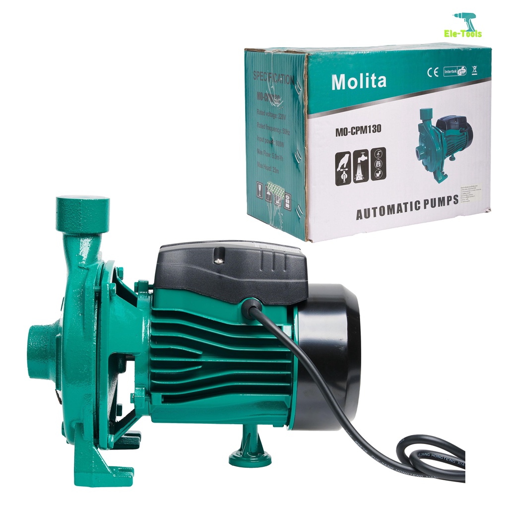 Molita ปั้มน้ำ ปั๊มน้ำหอยโข่ง ปั๊มน้ำ 800W ปั๊มใช้ในบ้าน หอยโข่ง ปั้มน้ำแรงดัน รุ่น Mo-cpm130 ...