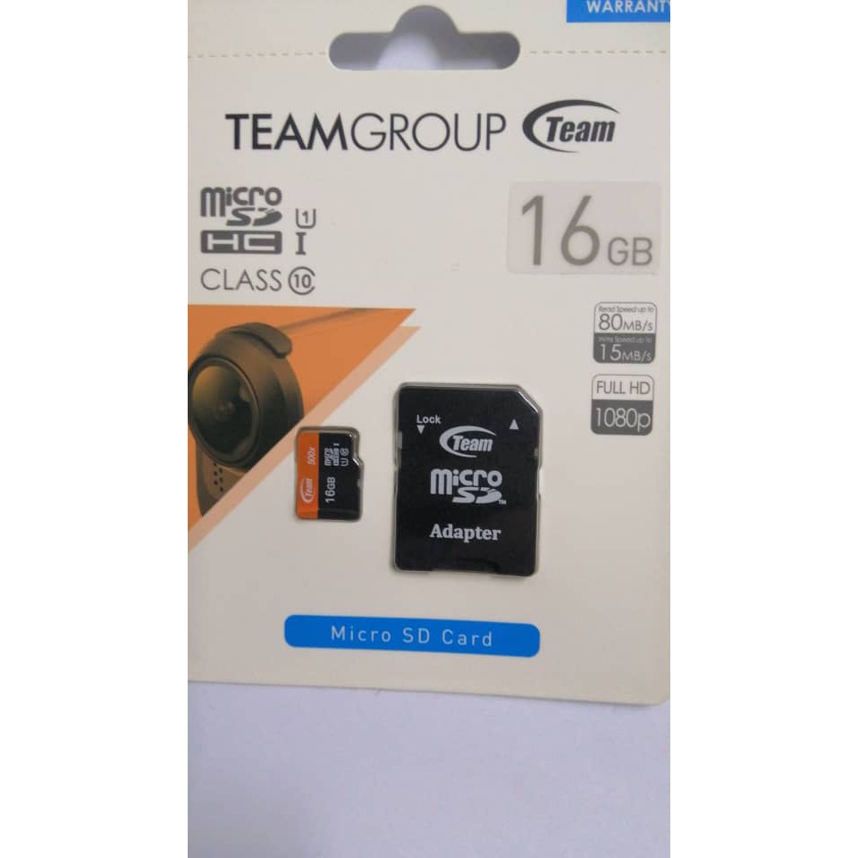 การ์ด Team Group Micro sd พร้อม Adaptor | Shopee Thailand