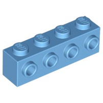 Lego part (ชิ้นส่วนเลโก้) No.30414 Brick, Modified 1 x 4 with 4 Studs ...