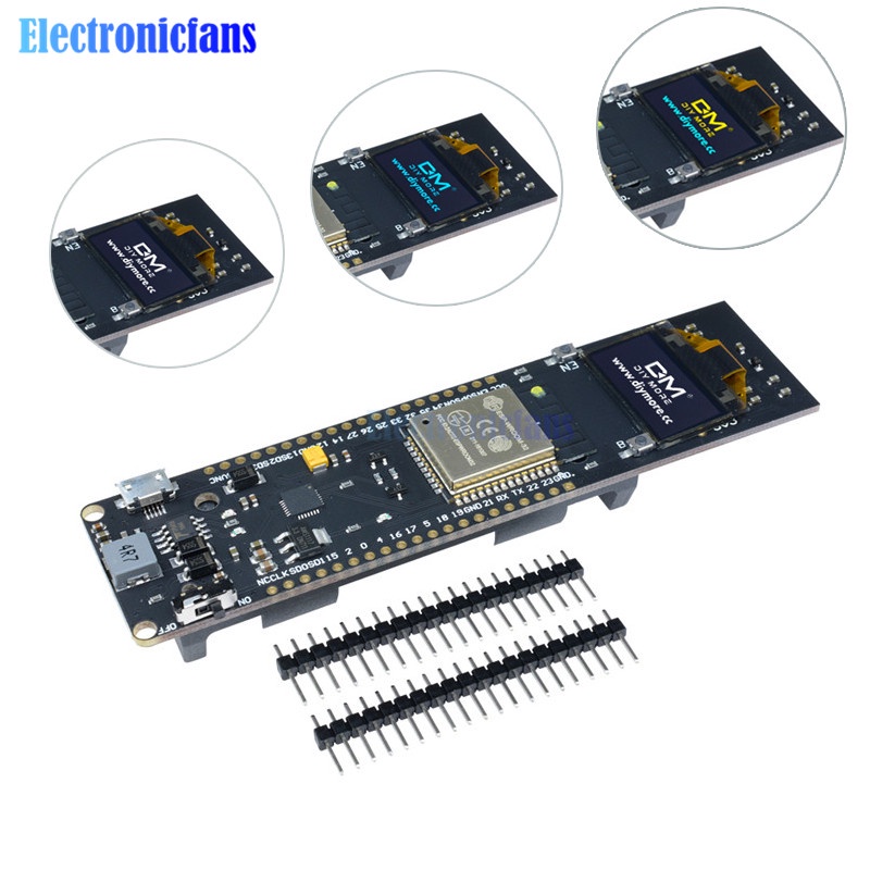 ESP32 ESP-32 ESP8266 CP2102 0.96 Inch OLED Display 18650 Lithium ...