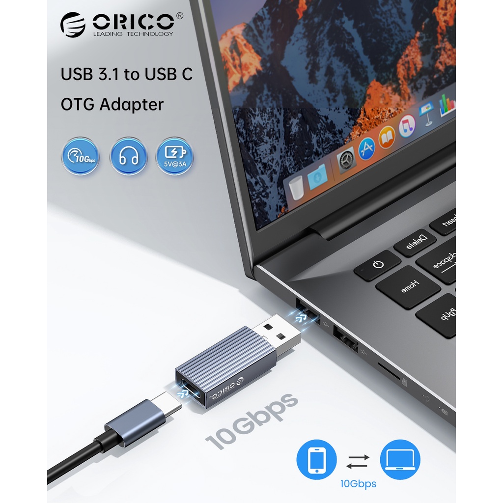 Orico USB to Type C OTG 10Gbps เครื ่ องชาร ์ จข ้ อมูลการส ่ งข ้ อมูล ...