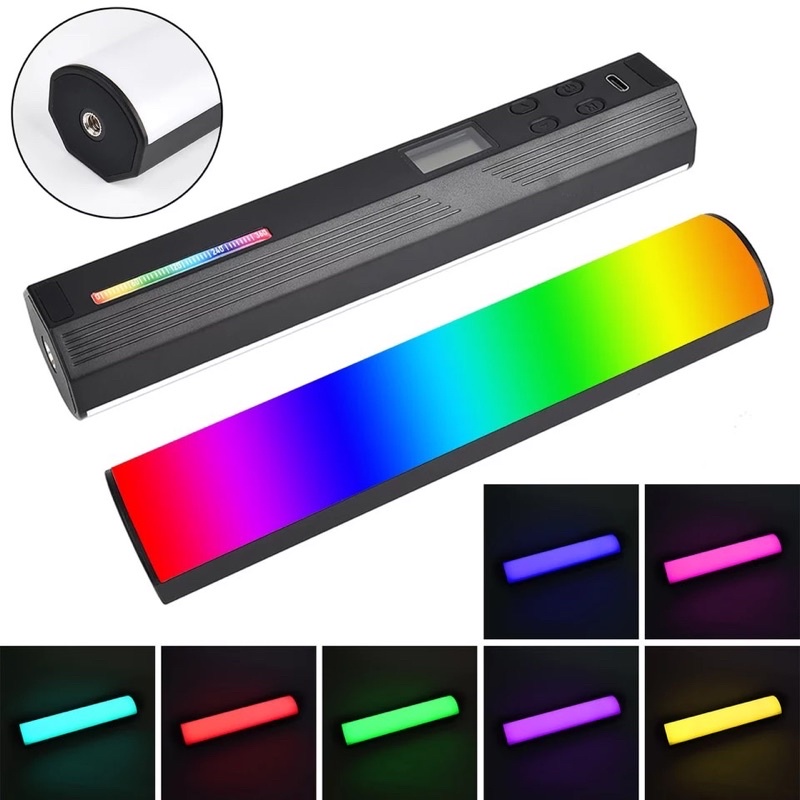 W200 LED อ่อน RGB หลอด Handheld การถ่ายภาพ Stick Video Handheld ...