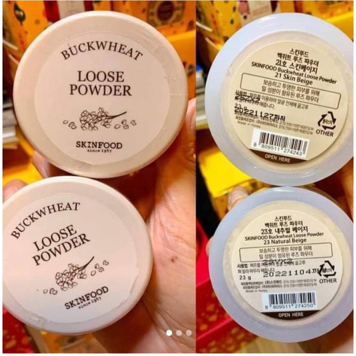 แป้งฝุ่น Skin food Buckwheat Loose Powder ขนาด23g. แป้งฝุ่น ข้าวสาลี ...