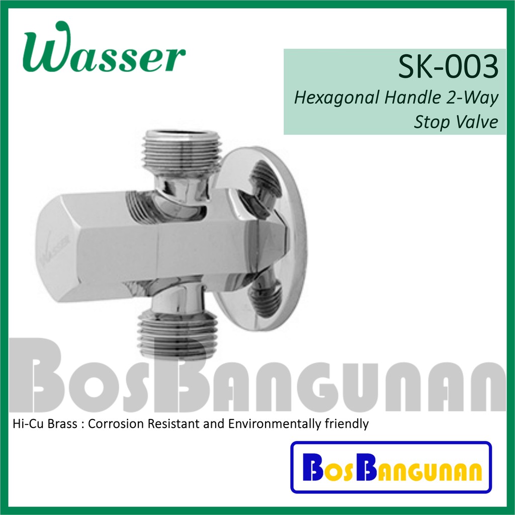 หยุด WASSER SK003 สาขาก๊อกน้ํา/วาล์วนางฟ้า WASSER SK003 ก๊อกน้ําทองเหลือง/WASSER หยุดวาล์ว ...