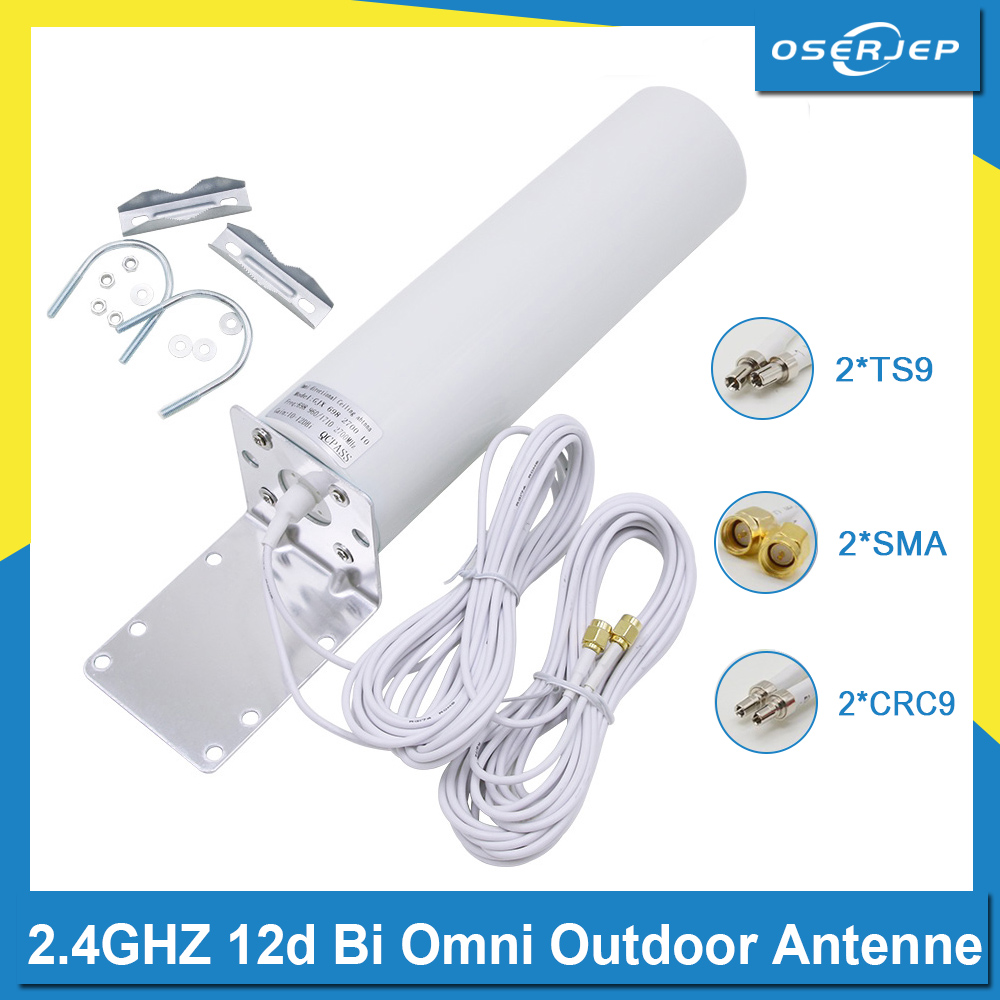 4g LTE เสาอากาศ Wifi CRC9 SMA TS9 ชาย 5m สําหรับ Huawei B525 B618 B310 ...