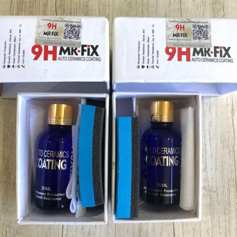 MR FIX เคลือบแก้วแท้ ความกระด้าง 9H แข็งเป็นผลึกแก้วใส 100% 2 ขวด | Shopee Thailand