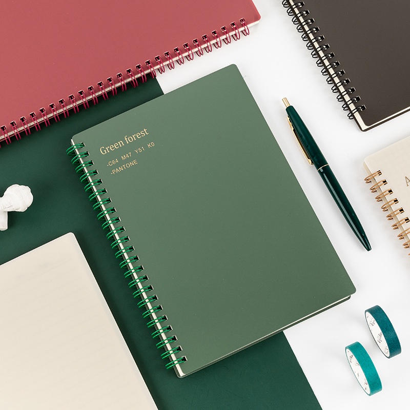 Penlab Morandi Color Soft Cover Notebook Green Red Pantone A5 ขนาด 80 ...
