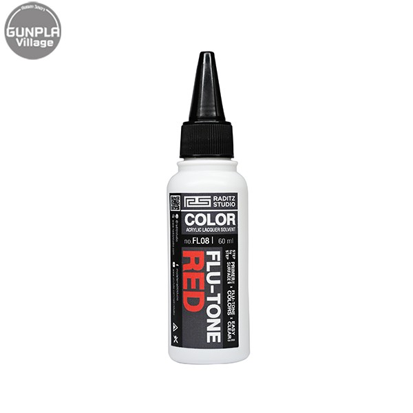 Raditz Studio FL08 Flu-Tone Red 60 ml (Flu-Tone Series) RSFL08FTR60 ...