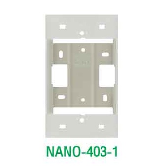 NANO กล่องลอยขอบเหลี่ยม กล่องลอยพลาสติก (Surface Box) รุ่น NANO-403-1 NANO-403-1B | Shopee Thailand