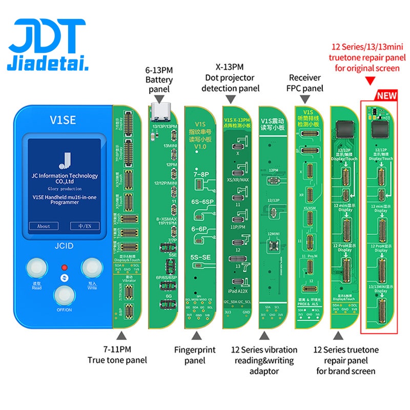 Jc V1SE เครื่องอ่านลายนิ้วมือ แบตเตอรี่ สําหรับ iP 7 7P 8 8P X XR XS ...