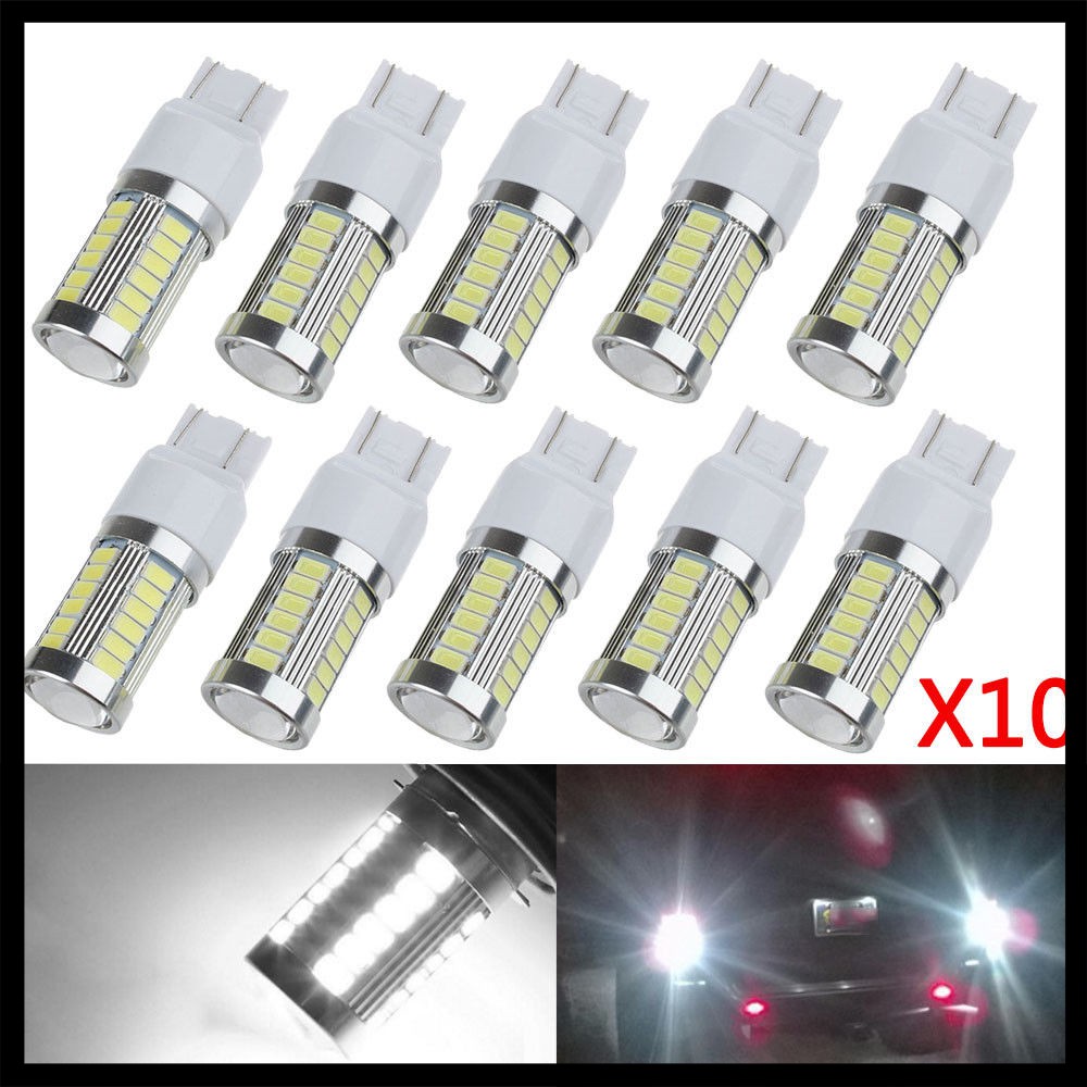 หลอดไฟ t 20 7443 5630 33 - smd led สีขาว 10 ชิ้นสําหรับรถยนต์ | Shopee Thailand