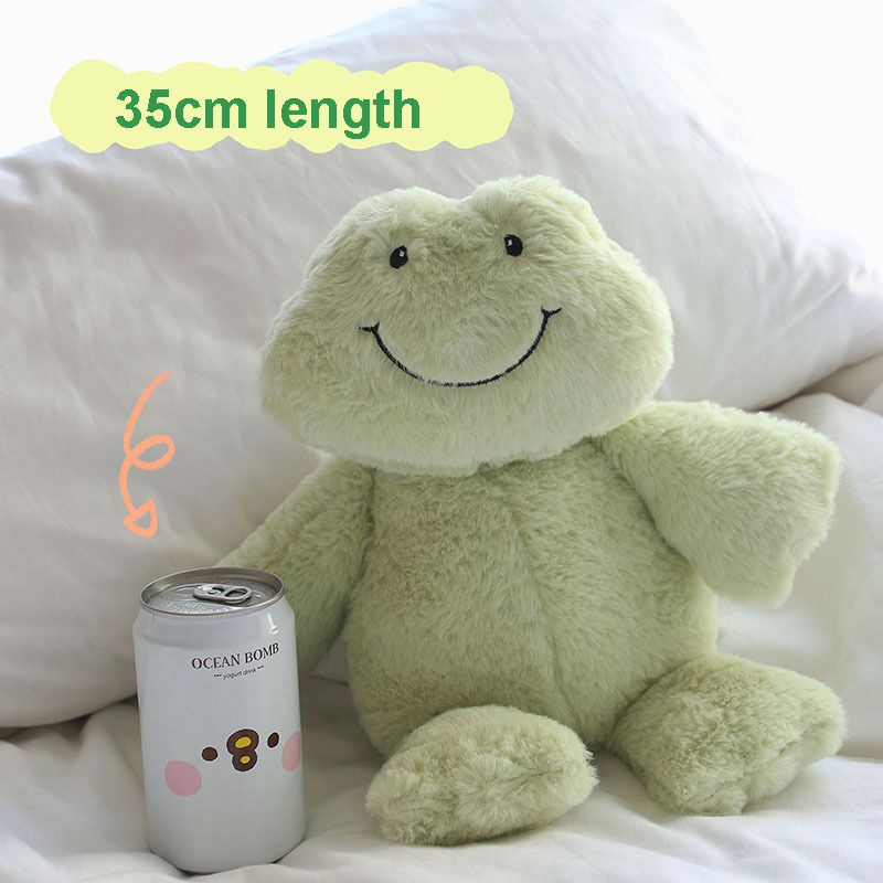 Cute Smile Frog Plush Toy Soft Cartoon Frog Stuffed Animal Doll Kids ...