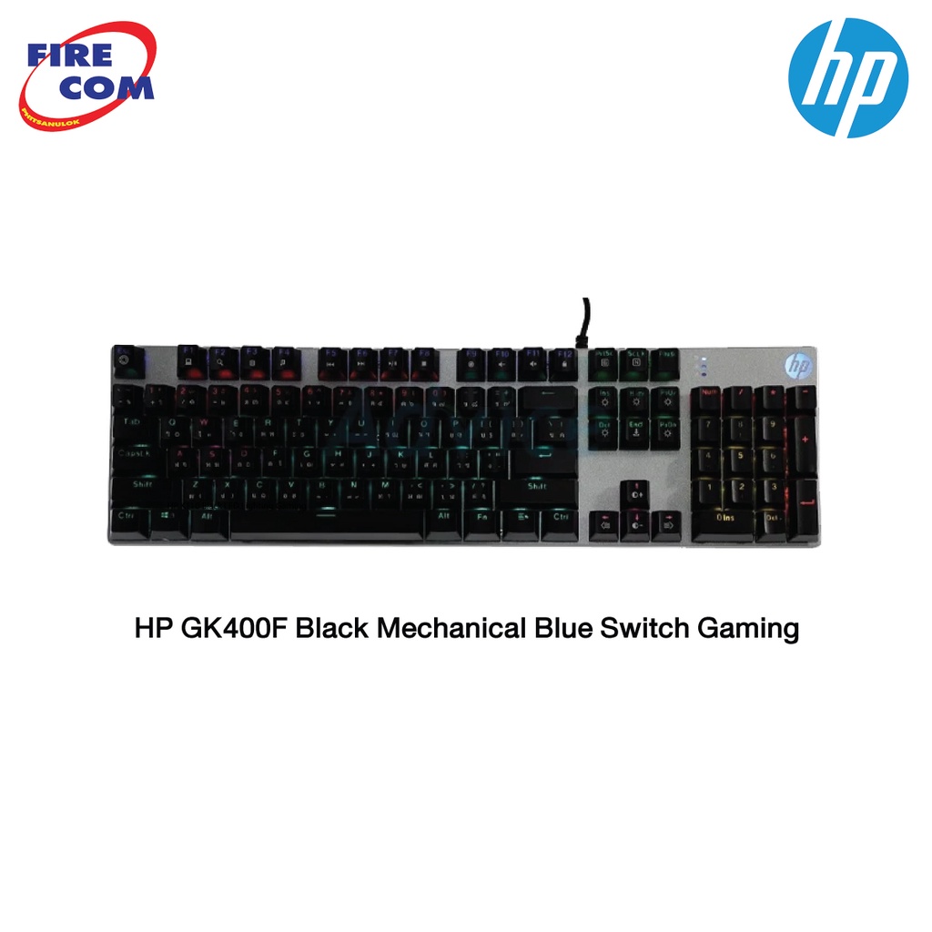HP Accessory - คีบอร์ดเกมมิ่ง Keyboard HP GK400F Black Mechanical Blue ...