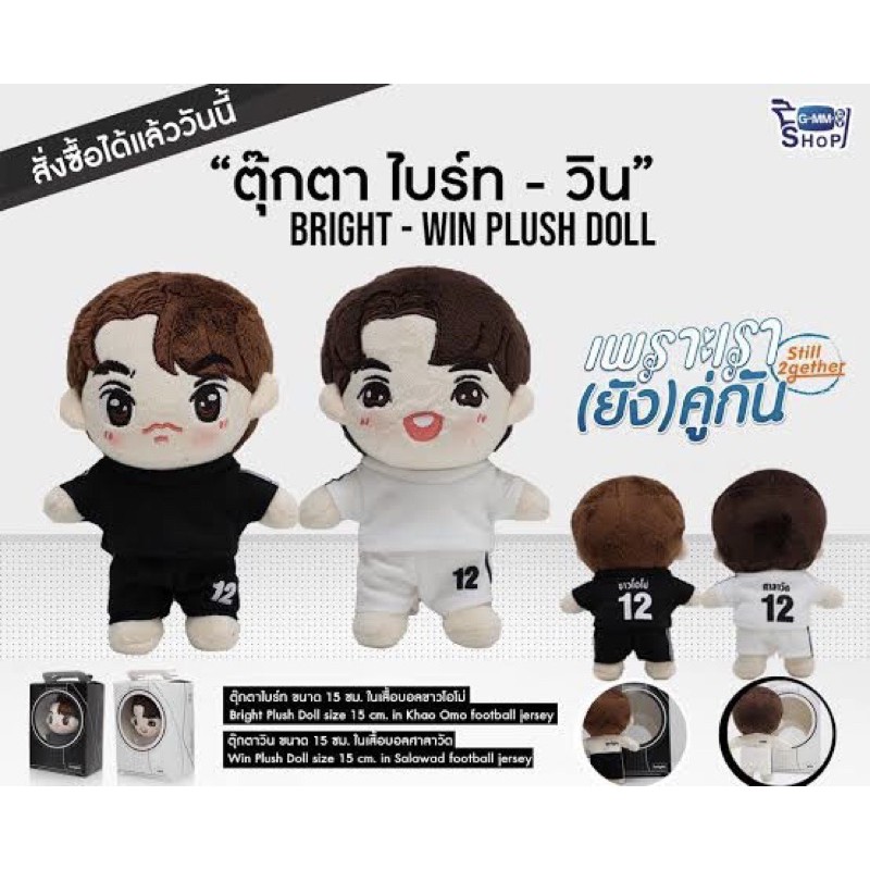[พร้อมส่ง] ตุ๊กตาไบร์ทวิน (Bright Win Plush Doll) จากซีรี่ย์ เพราะเรา ...
