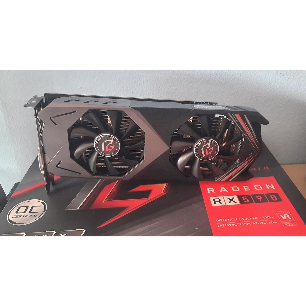 ASROCK PHANTOM GAMING X RADEON RX590 8G OC | Shopee Thailand