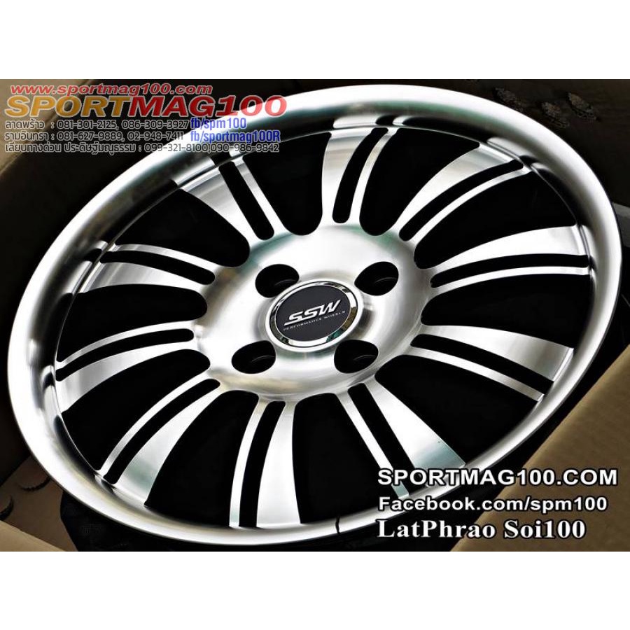 ล้อแม็กซ์ SSW S116 สีดำหน้าเงา 6.5-15นิ้ว 4รู100 ET38 [19107] | Shopee Thailand