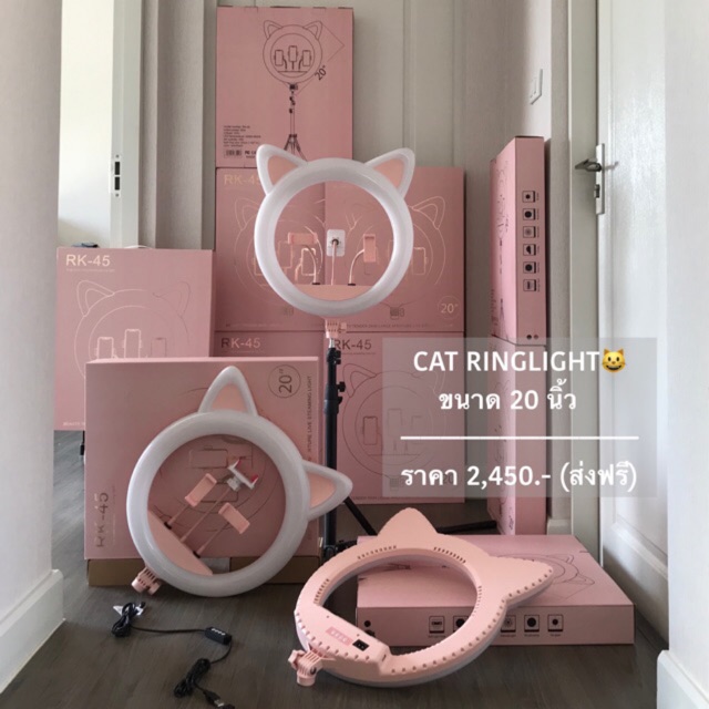 CAT RINGLIGHT ขนาด20นิ้ว (พร้อมขาตั้ง) | Shopee Thailand