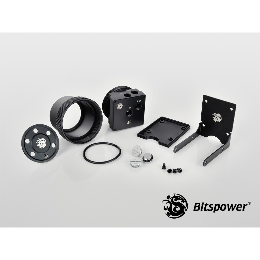 Bitspower D5 MOD Package (Black POM TOP S + MOD Kit V2 Matt Black ...