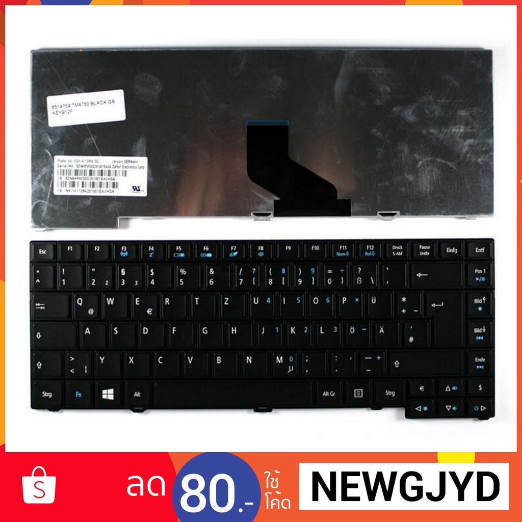 Keyboard ACER TravelMate P243 P643 4750 4750G 4750Z 4750ZG P243 ...