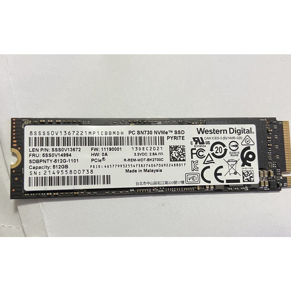 m.2 PCle WD Black sn730 | Shopee Thailand