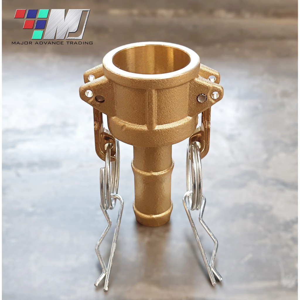Brass Camlock Part C : 1/2" - 2" ข้อต่อสวมเร็ว ทองเหลืองแบบสวมสาย ...