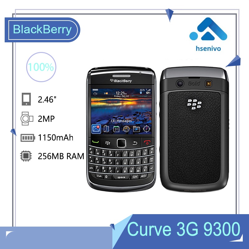 Blackberry 9300 Curve โทรศัพท์มือถือสมาร์ทโฟนปลดล็อคโทรศัพท์มือถือ 3G ...