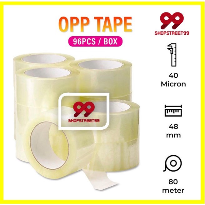!! เทป Opp 48 มม. x 96 หลา | Shopee Thailand