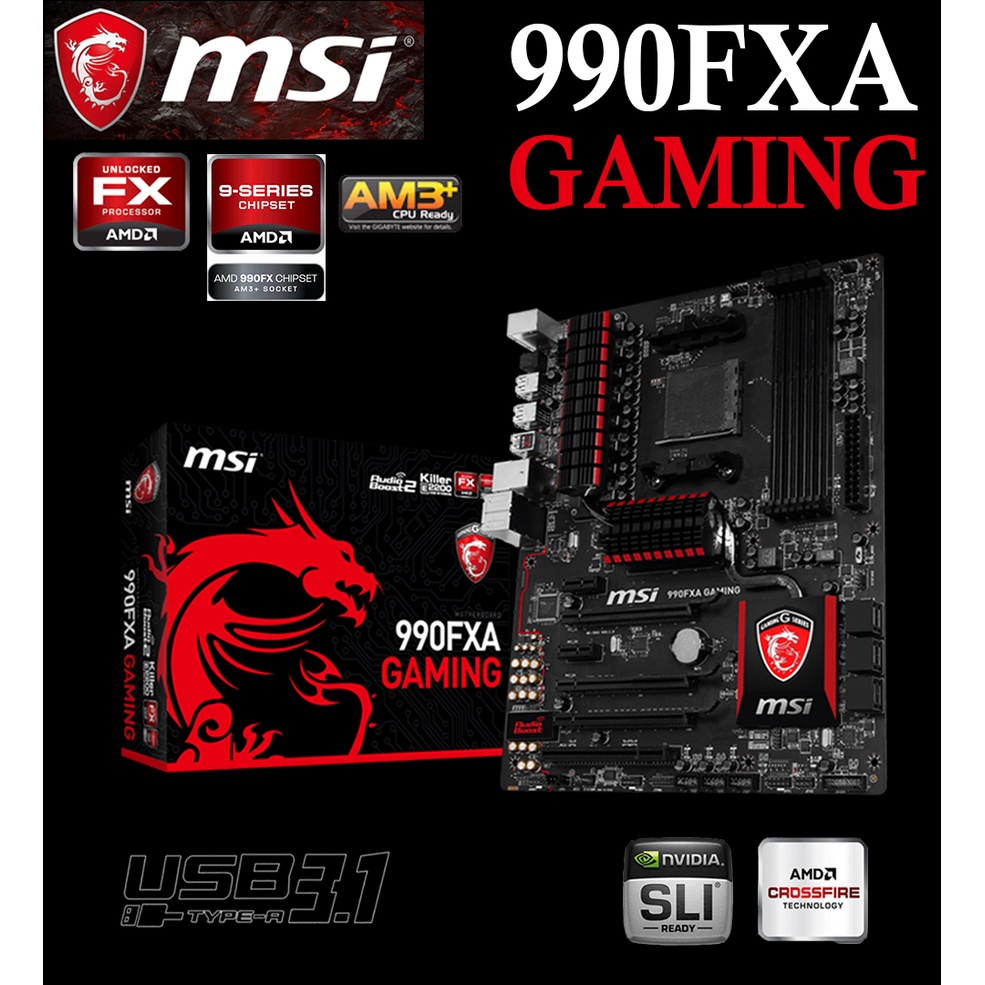 Mainboard AMD MSI 990FXA GAMING (Socket AM3+) มือสอง พร้อมส่ง แพ็คดีมาก ...